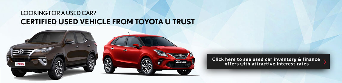 Toyota Financial Services, India | Toyota Used Car Loans | U Trust